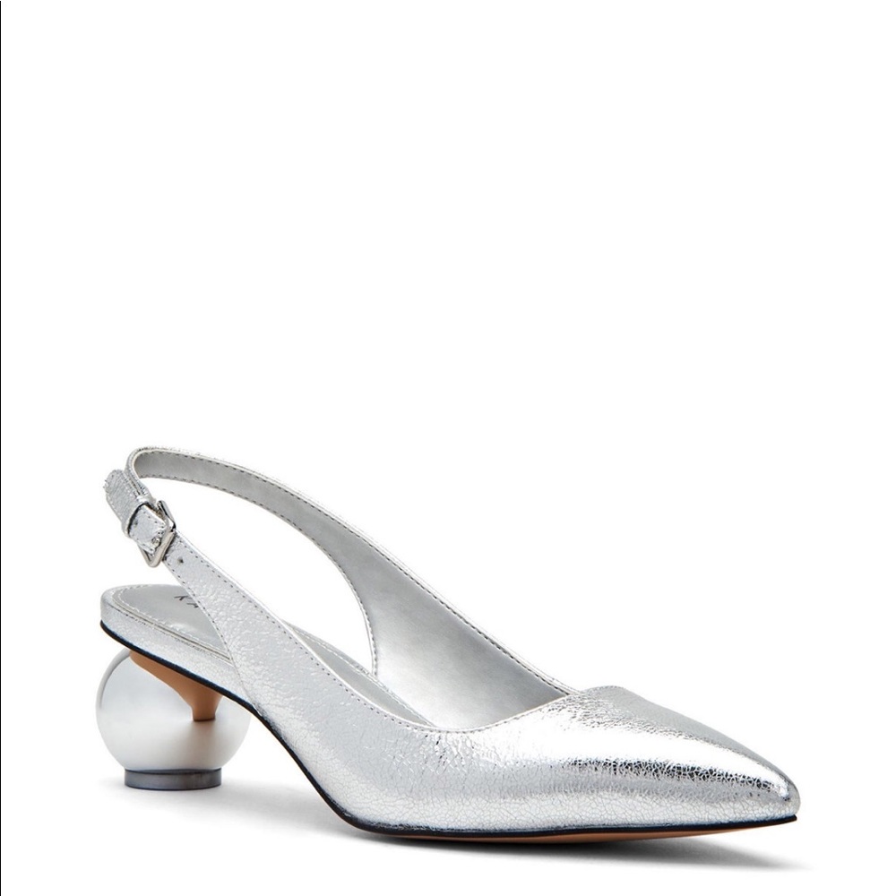 Katy Perry Gold Metallic Slingback Pumps - Gem